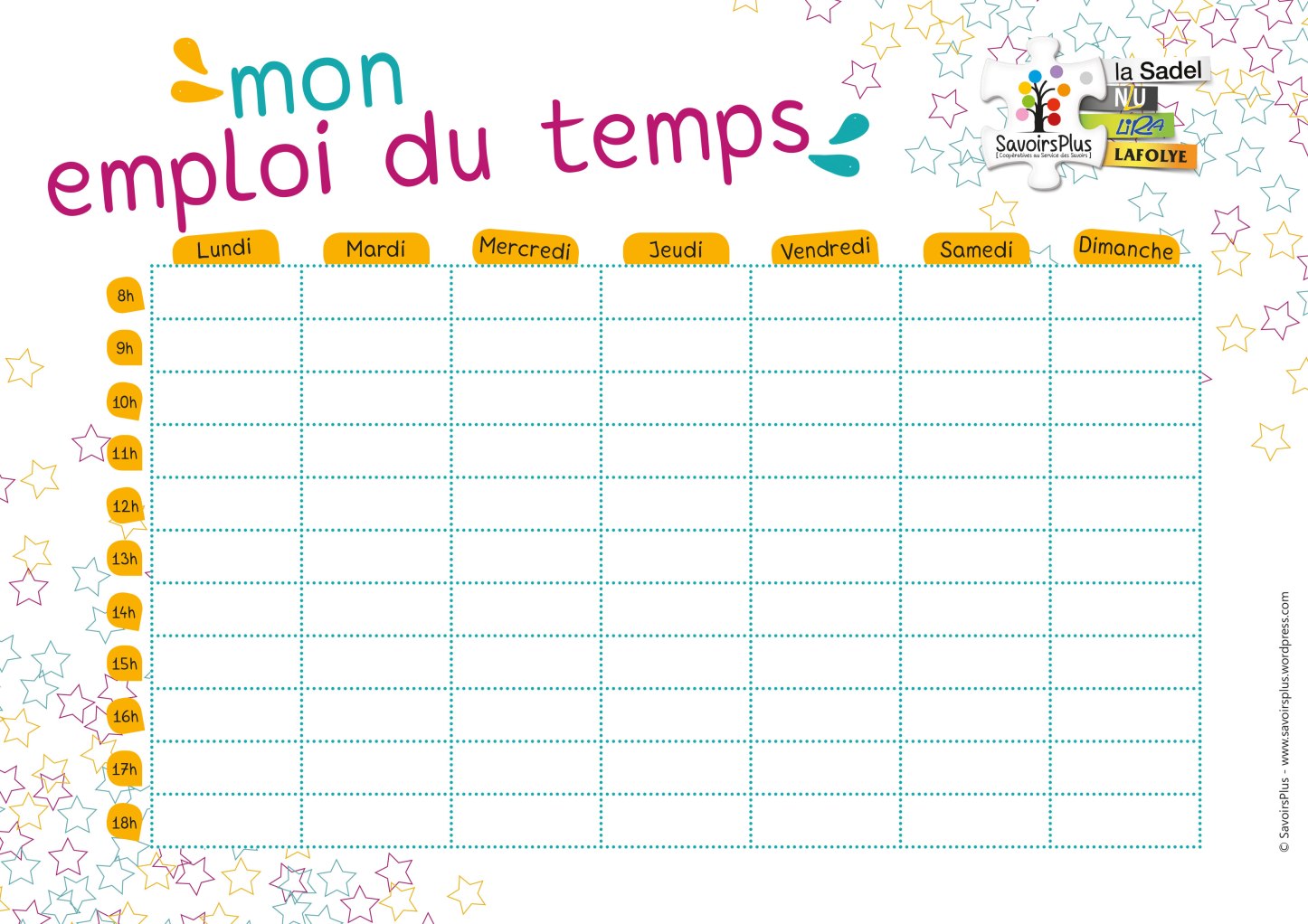 Téléchargement – Emploi du temps – Le blog SavoirsPlus