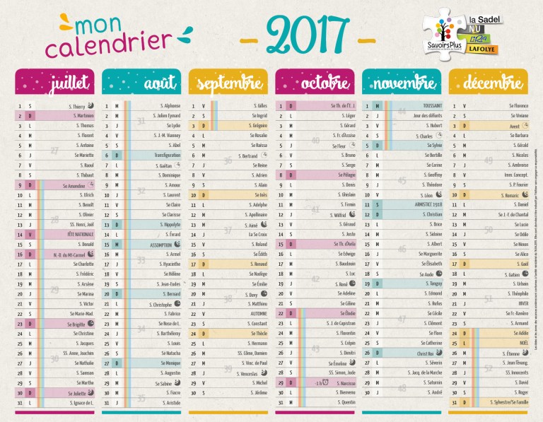 Téléchargement – Calendrier 2017 – Le blog SavoirsPlus