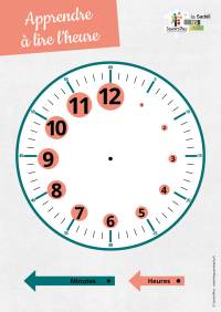 Téléchargement – Apprendre à lire l’heure – Le blog SavoirsPlus