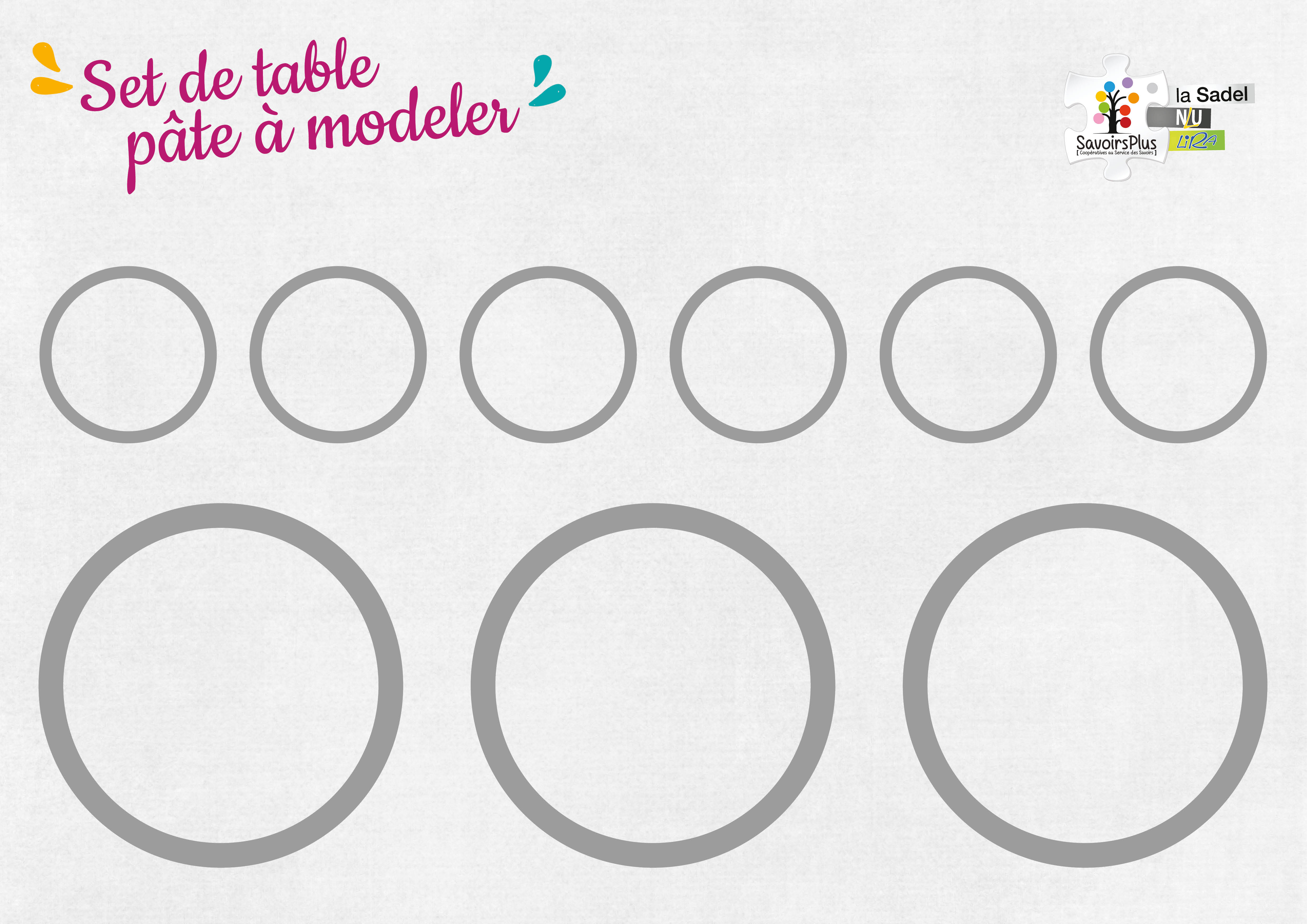 Téléchargement – Sets de jeu pâte à modeler – Le blog SavoirsPlus