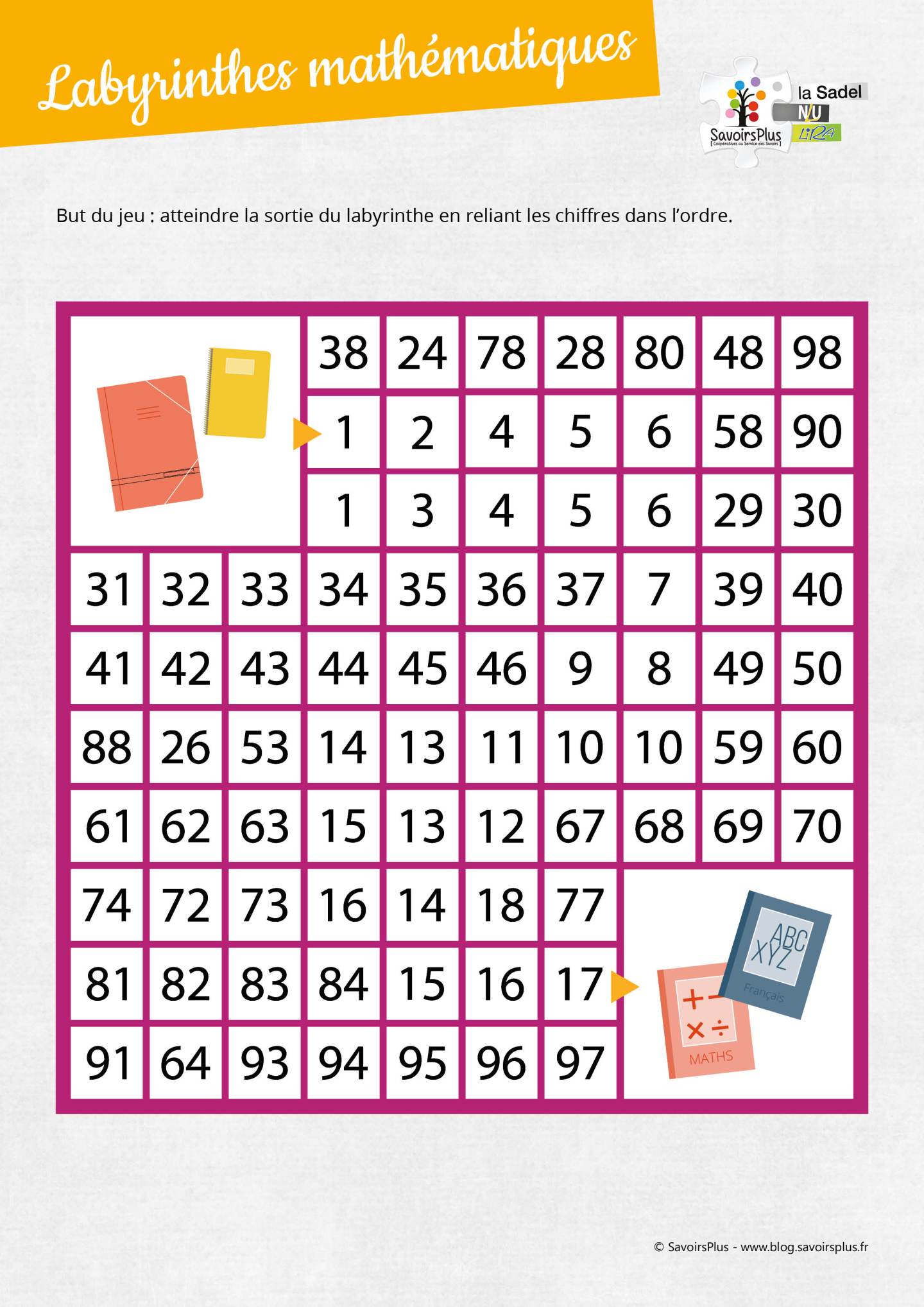 Téléchargement – Les labyrinthes mathématiques – Le blog SavoirsPlus