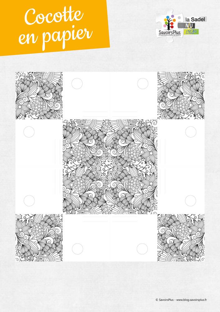 Téléchargement – Cocotte en papier – Le blog SavoirsPlus
