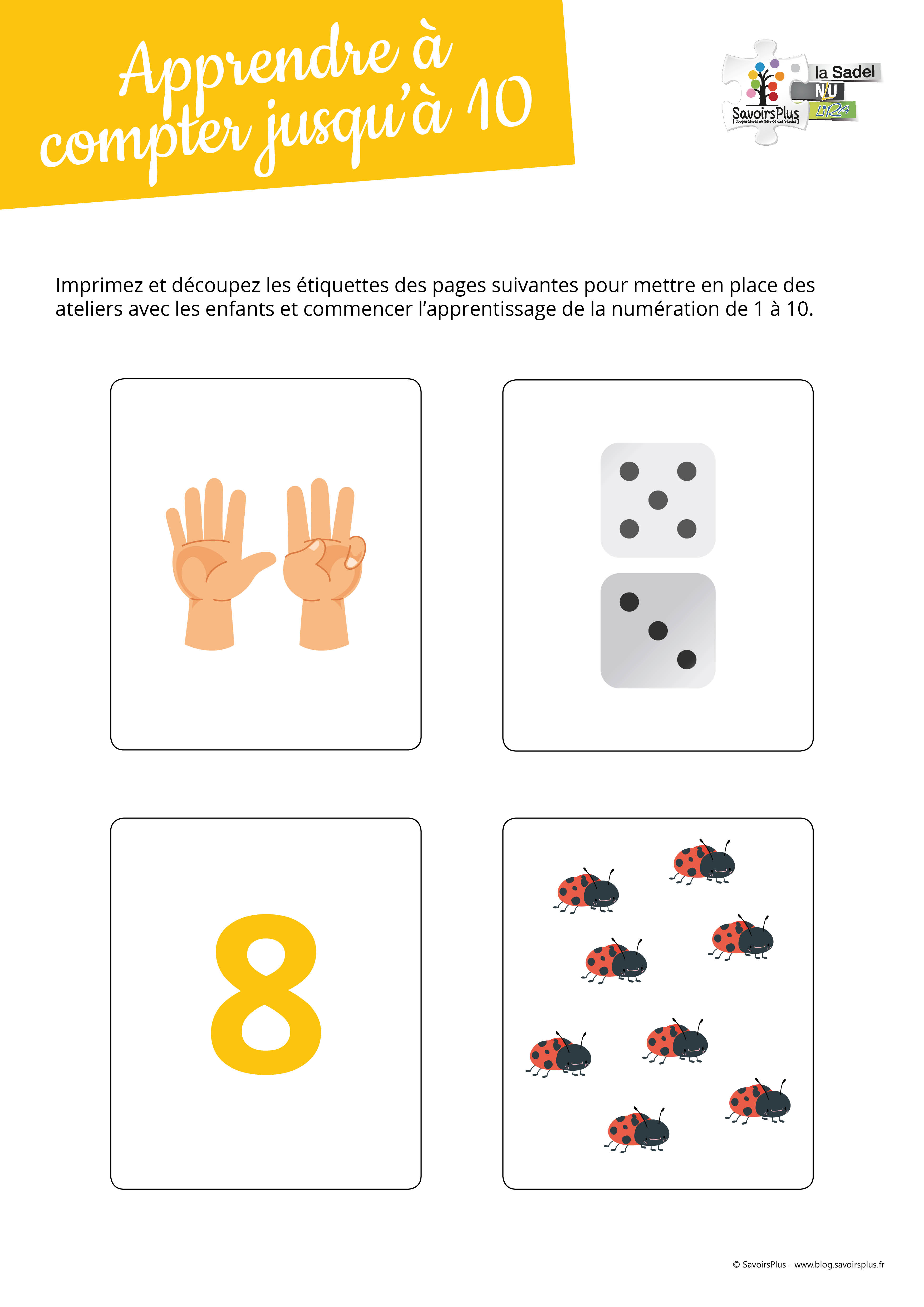 Téléchargement – Apprendre à compter jusqu’à 10 – Le blog SavoirsPlus