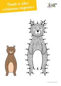Téléchargement – Points de relier « Animaux mignons » – Le blog SavoirsPlus