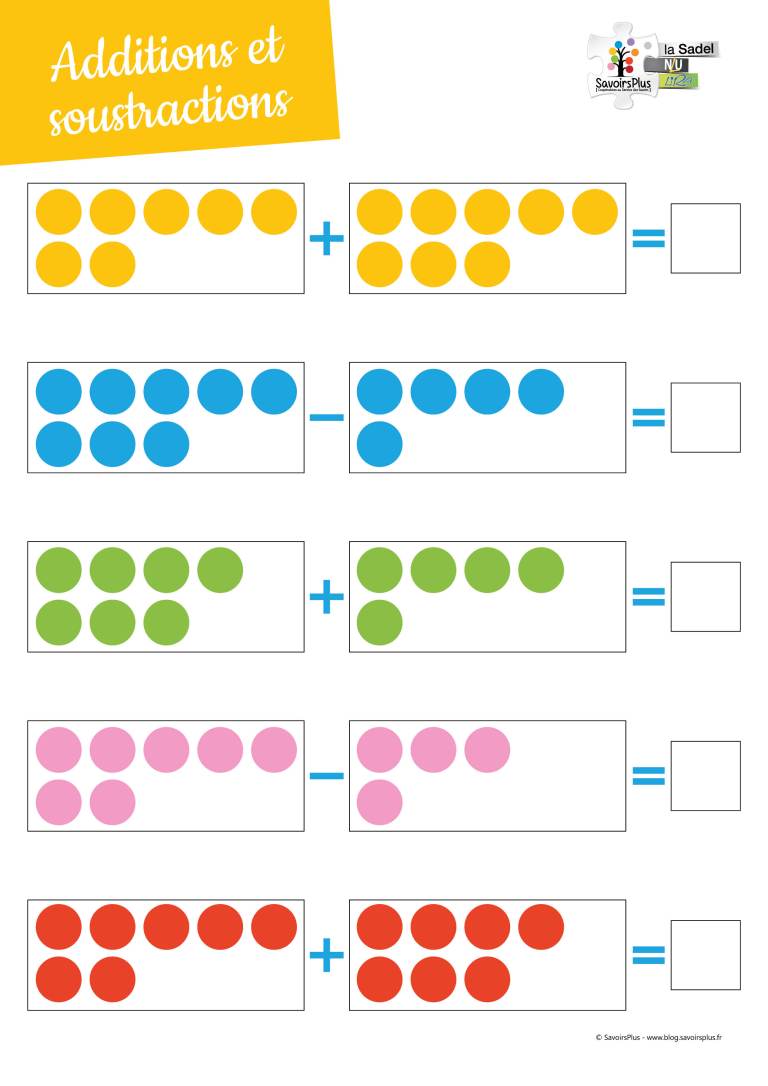 Téléchargement – Additions et soustractions – Le blog SavoirsPlus