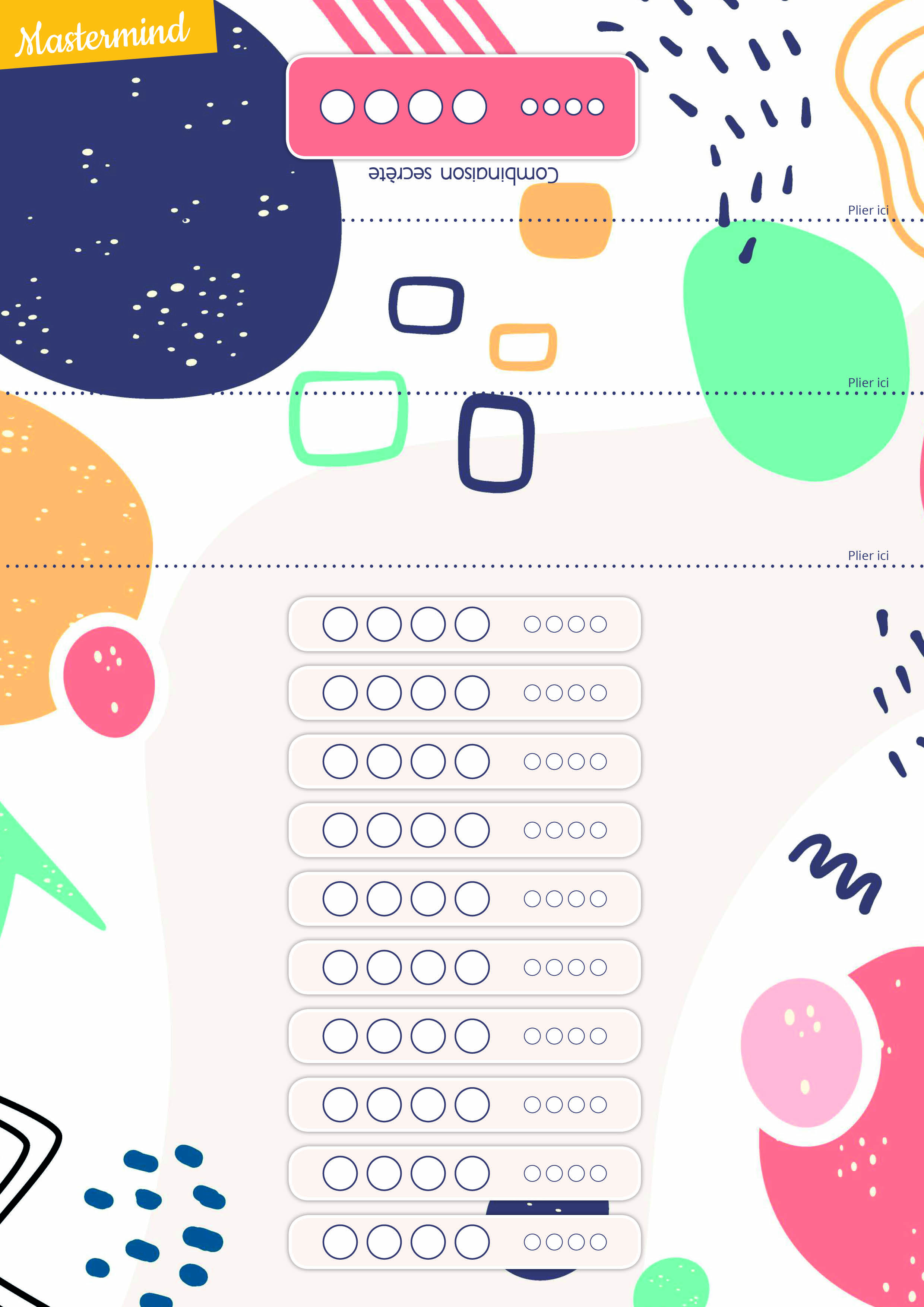 Téléchargement – Mastermind à imprimer – Le blog SavoirsPlus