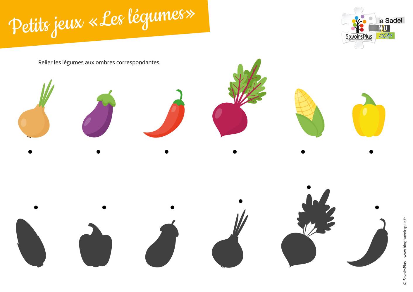 Téléchargement – Petits jeux « Les légumes » – Le blog SavoirsPlus