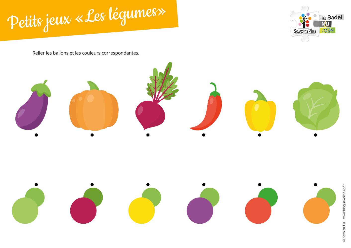 Téléchargement – Petits jeux « Les légumes » – Le blog SavoirsPlus