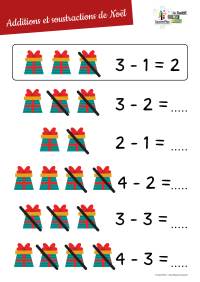Téléchargement – Additions et soustractions de Noël – Le blog SavoirsPlus
