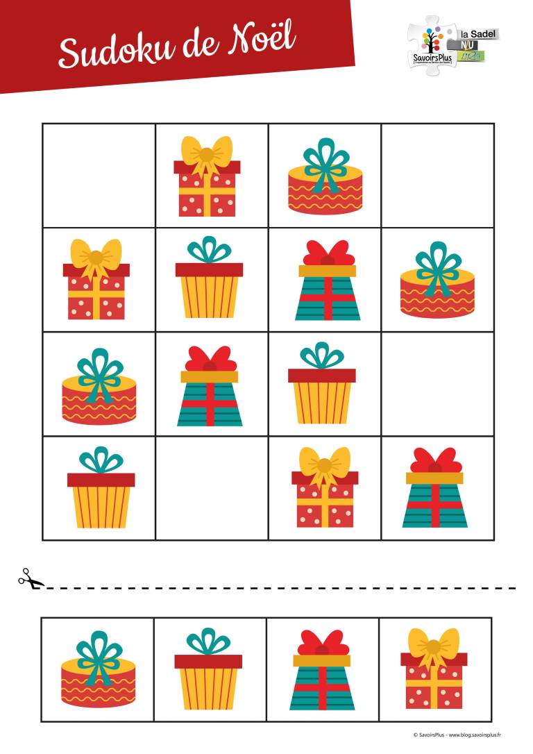 Téléchargement – Sudoku de Noël – Le blog SavoirsPlus