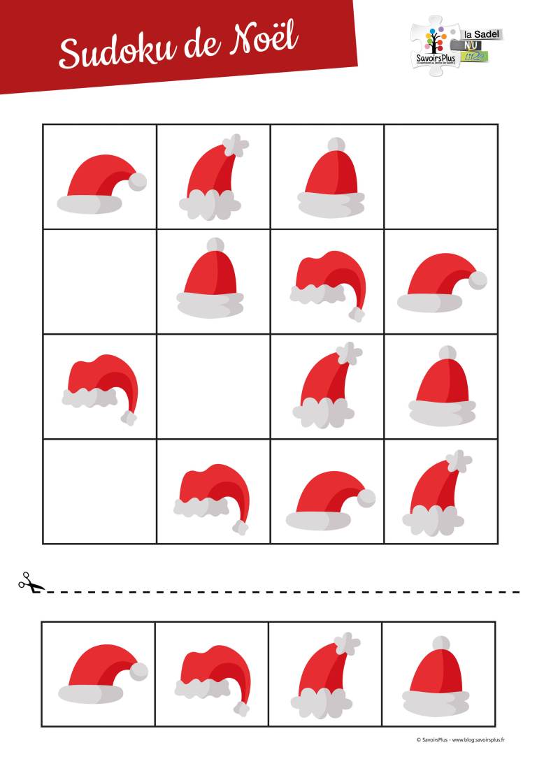 Téléchargement – Sudoku de Noël – Le blog SavoirsPlus