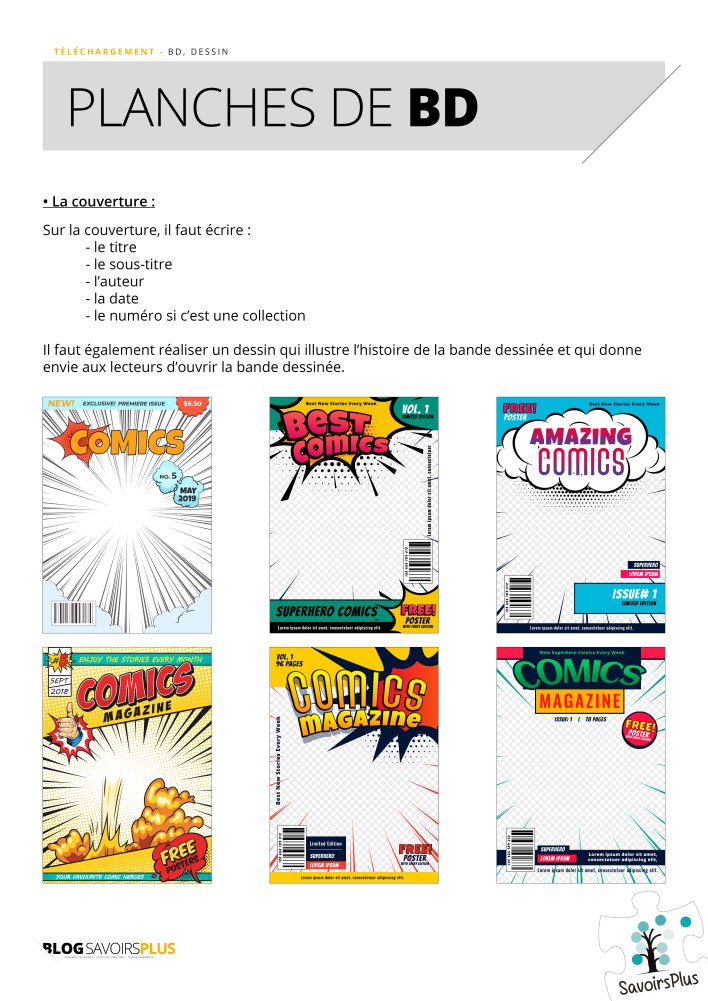Téléchargement – Planches de BD – Le blog SavoirsPlus