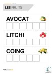 LES DOCS – Les fruits : Fiches d’écriture – Le blog SavoirsPlus